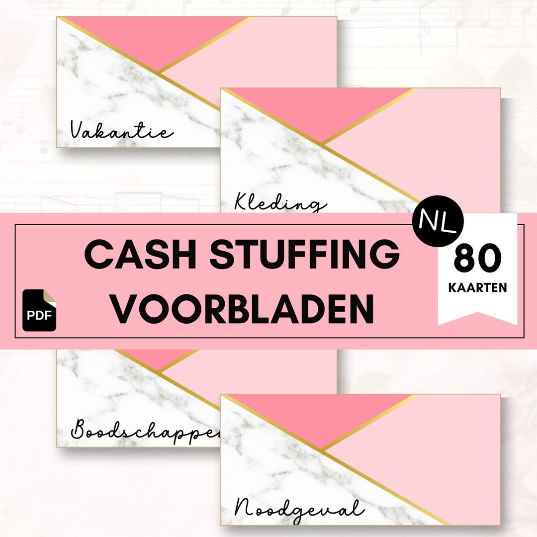 NL Cash Stuffing Dashboards, Inserts for A6 Binder, Cash Book, Money ...