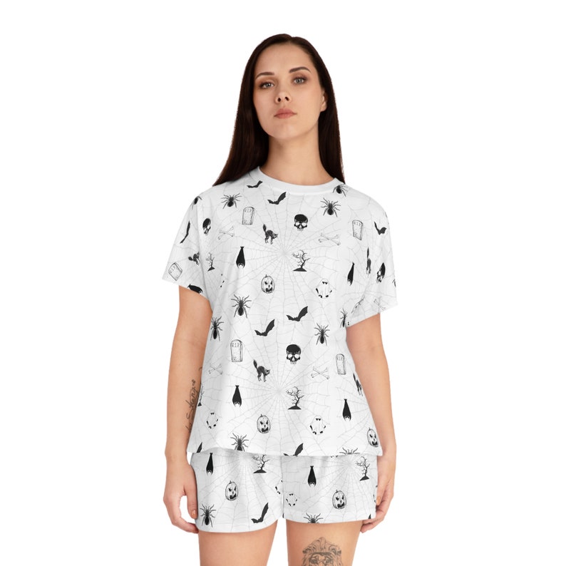 Spooky Creepy and Goth Themed Two Piece Pajama Set - Etsy