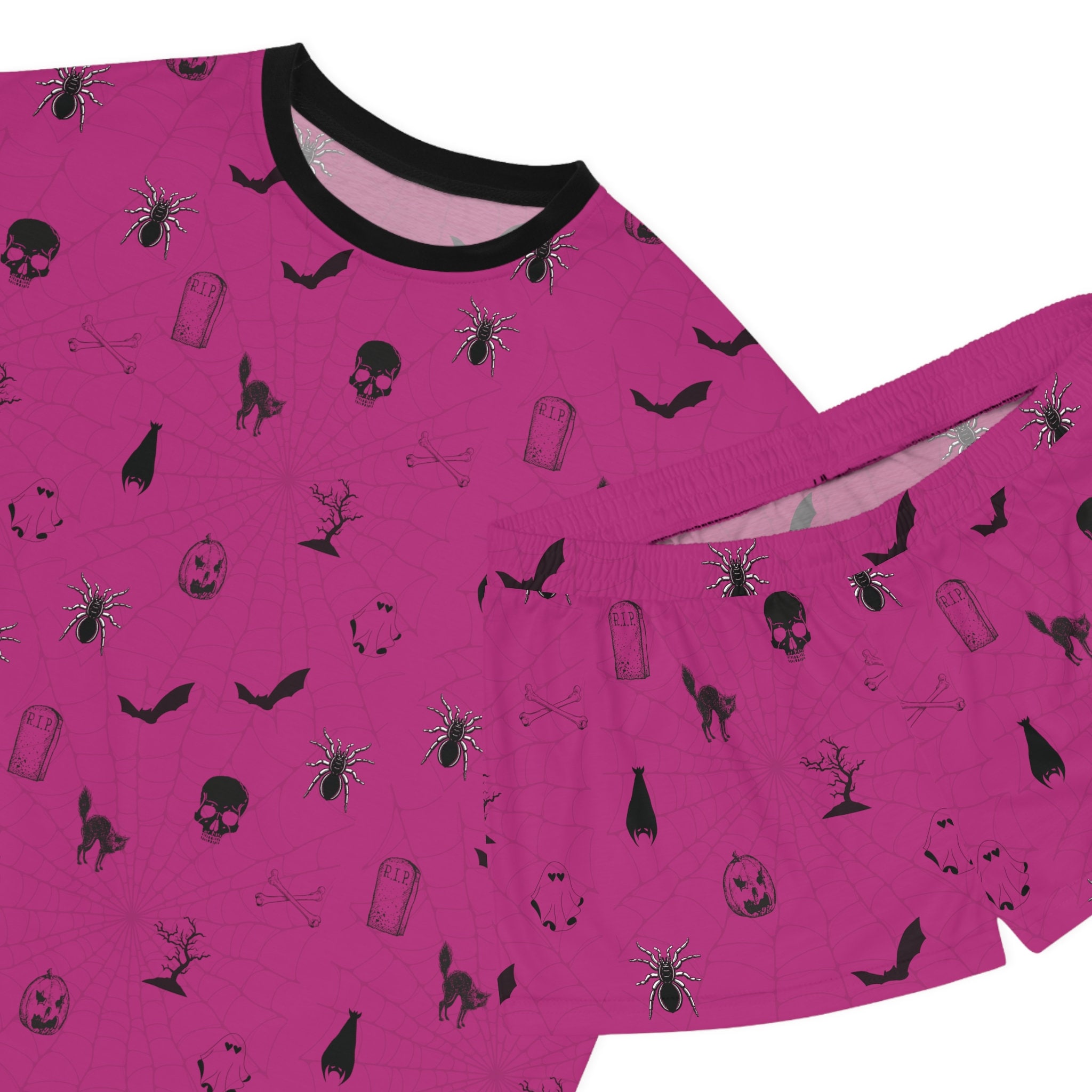 Spooky Creepy and Goth Themed Two Piece Pajama Set - Etsy