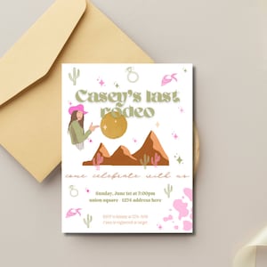 Last Rodeo Bachelorette Invites (5) Designs - Etsy