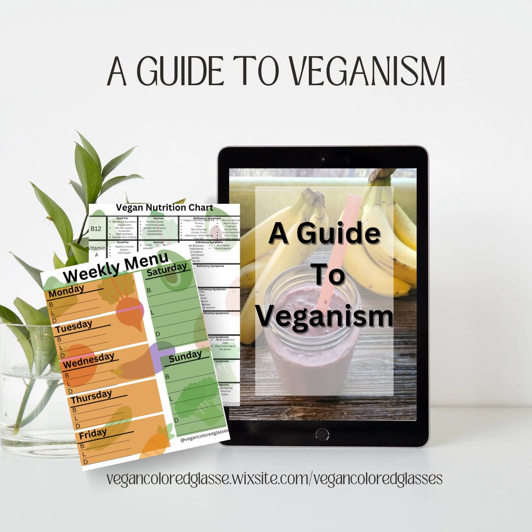 Printable Digital Vegan Plant-based Meal Planner - Etsy