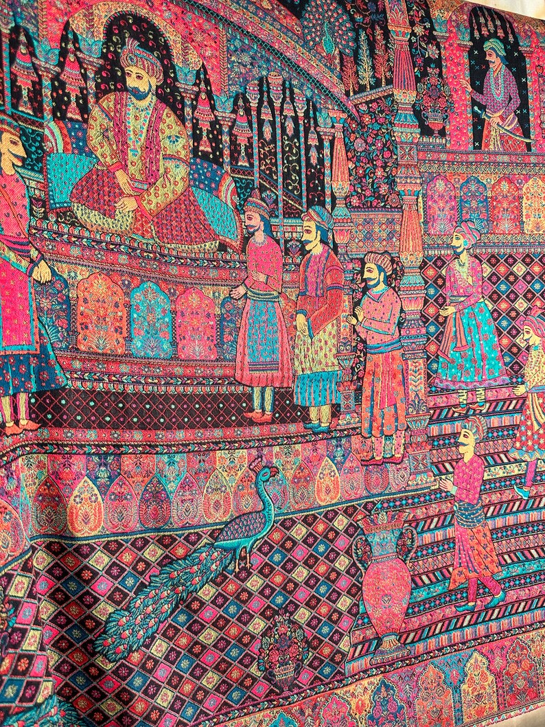 Regality Redefined Luxe Shahjahan Kani Pashmina Mughal Raj Darbar ...