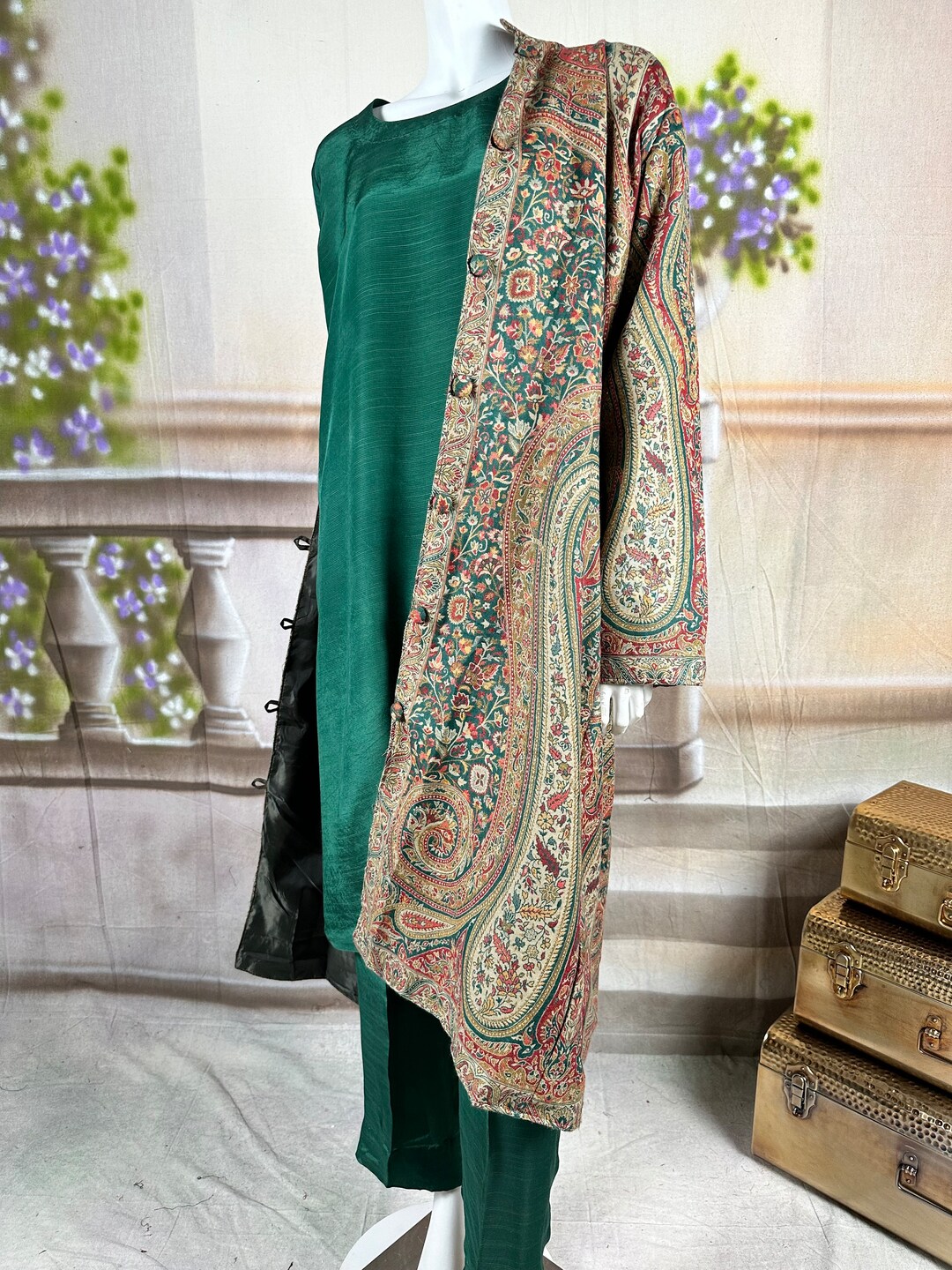 Kani Kashmiri Elegant Coat for Every Occasion Indian Boho Style Jacket ...