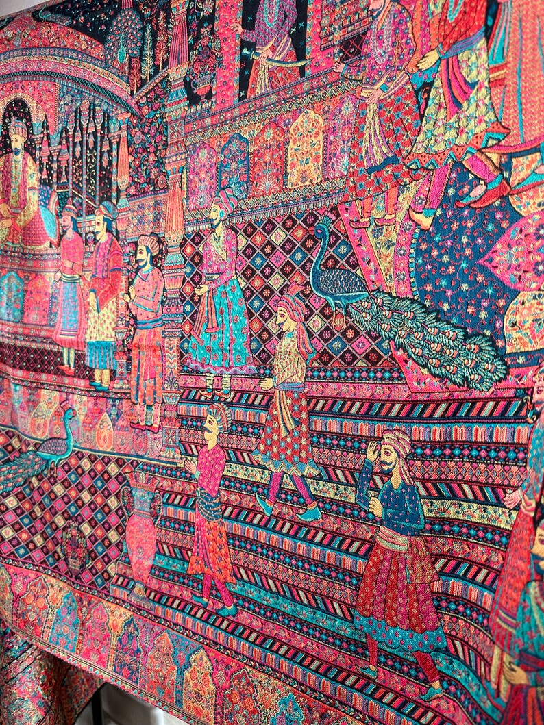 Regality Redefined Luxe Shahjahan Kani Pashmina Mughal Raj Darbar ...