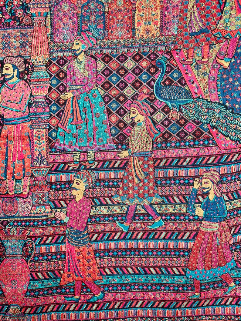 Regality Redefined Luxe Shahjahan Kani Pashmina Mughal Raj Darbar ...
