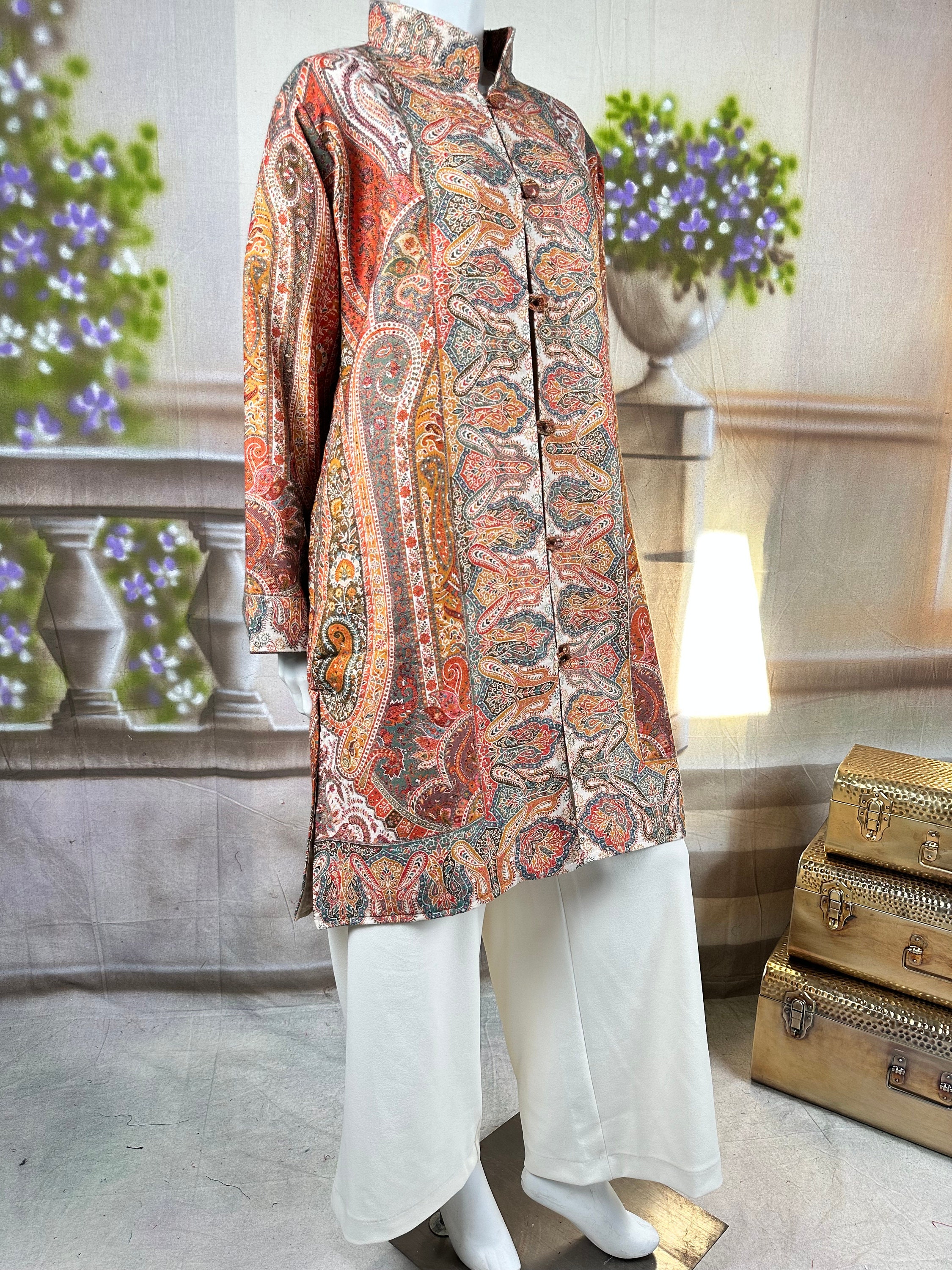 Kani Kashmiri Elegant Coat for Every Occasion Indian Boho Style Jacket ...