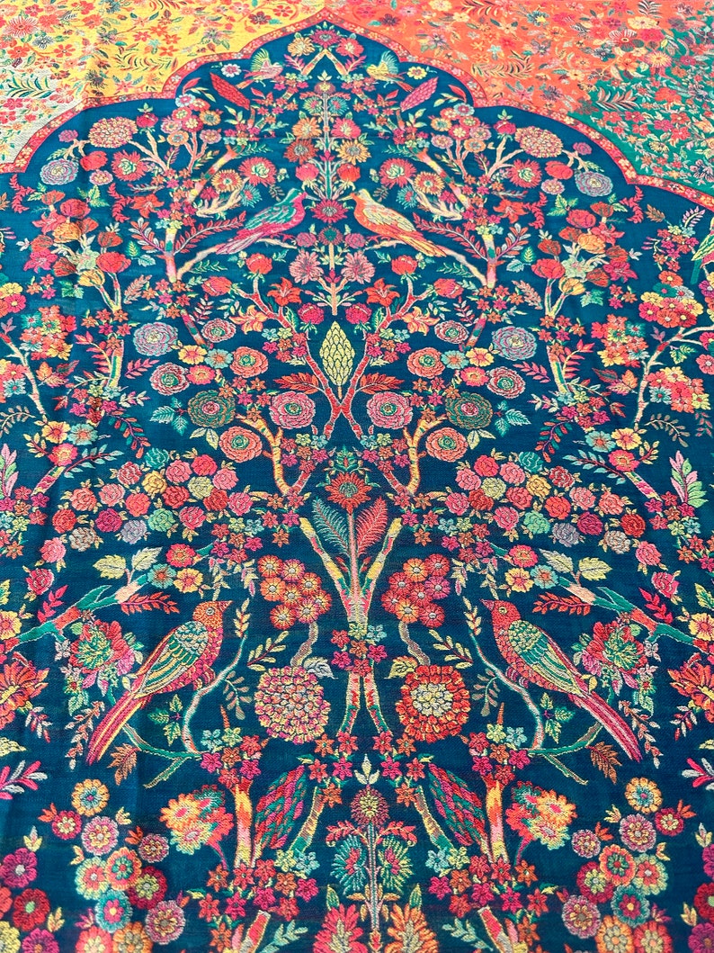 One of A Kind Tree of Life With Birds and Flowers Shahjahan Kani Mughal ...