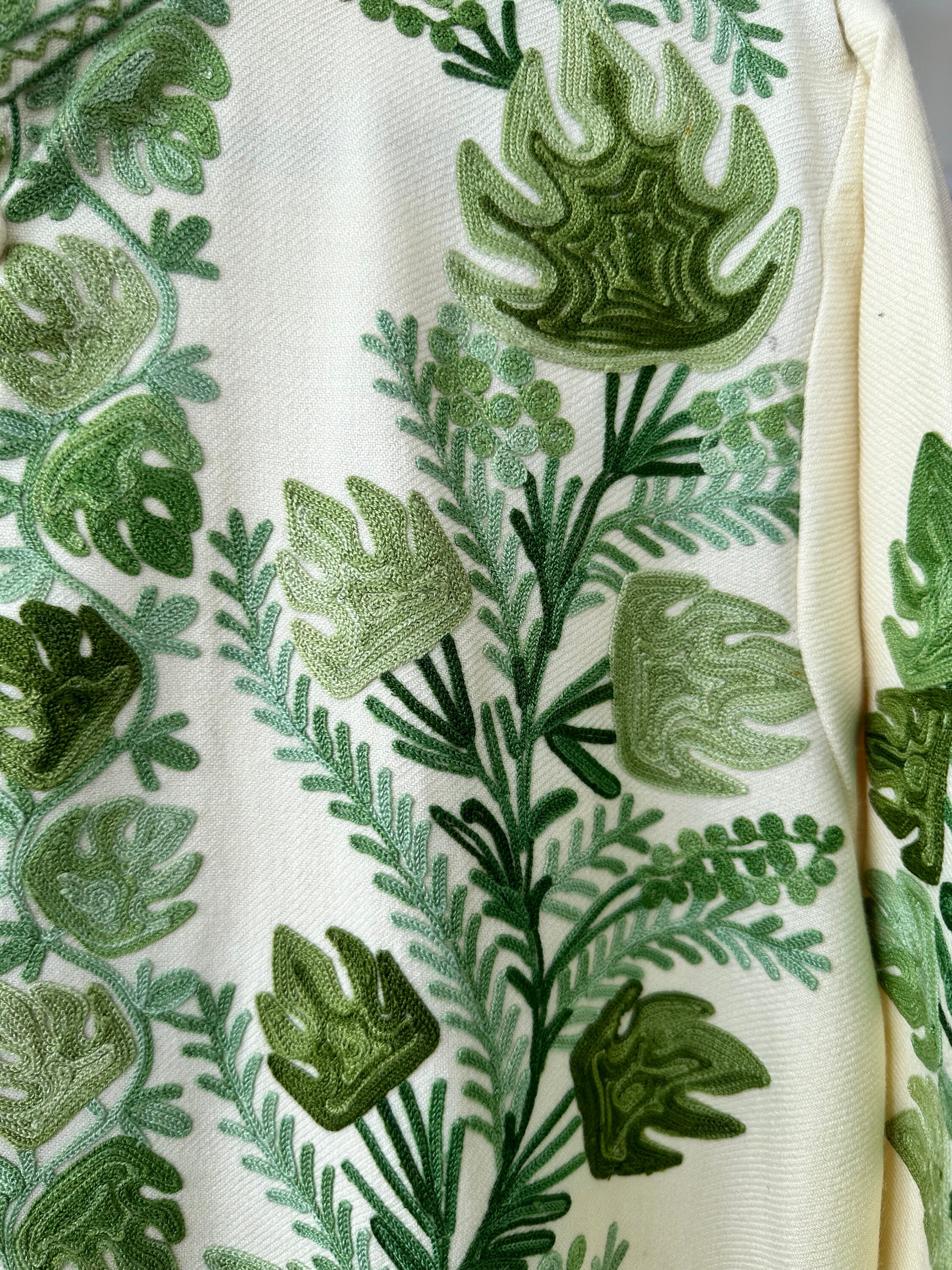 Traditional Kashmiri Ari Artisan Work Long Designer Jacket Versatile ...