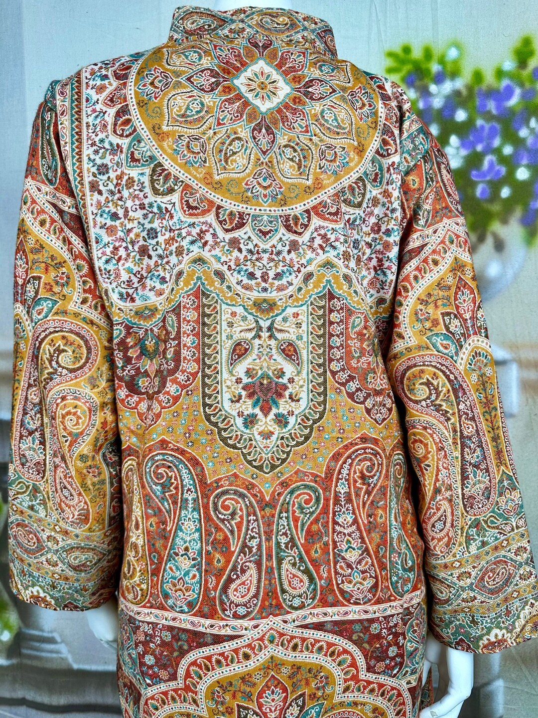 Kani Kashmiri Coat: Elegant Boho Indian Jacket - Etsy