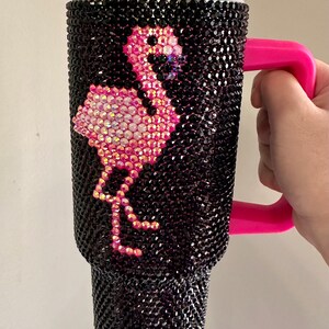 Rhinestone Tumbler, Flamingo, Ready to Ship - Etsy