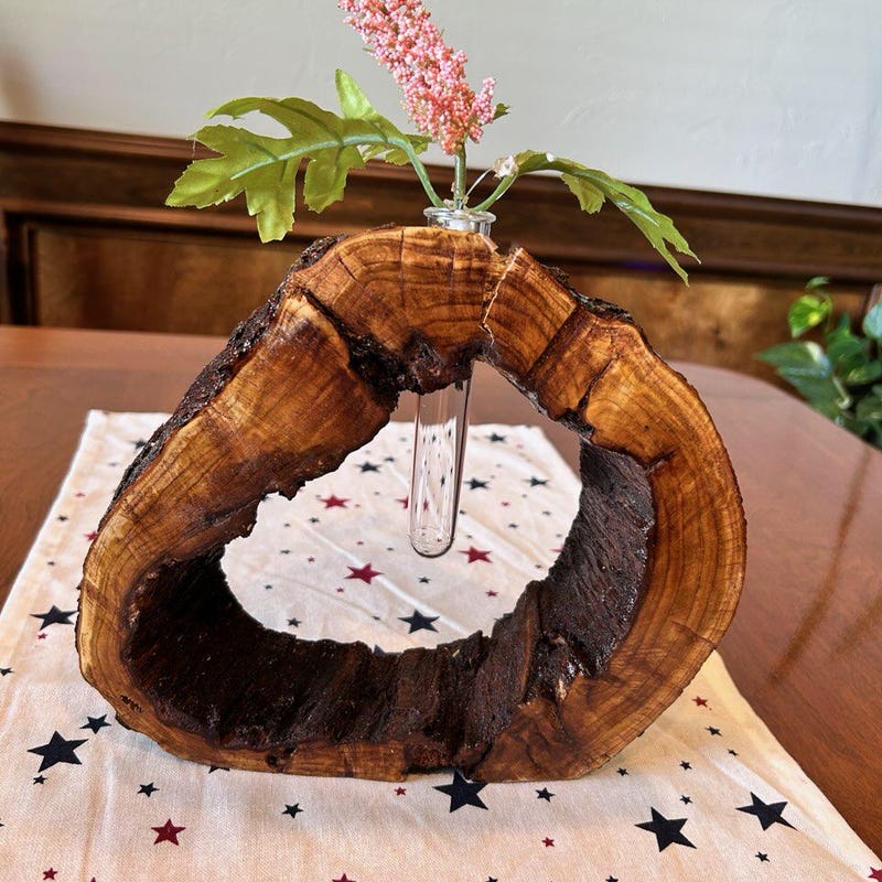 Log Vase - Etsy