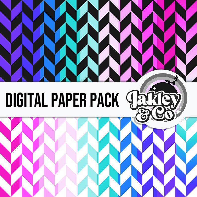 NEON DIGITAL PAPER Neon Colours Digital Paper Pack Neon Geometric ...