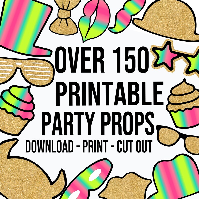 PRINTABLE PARTY PROPS 11TH Birthday Party Props Photo Booth Props ...