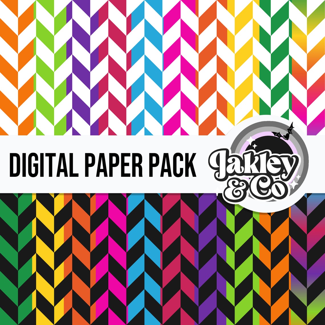 GEOMETRIC DIGITAL PAPER Summer Colours Digital Paper Pack Summer ...