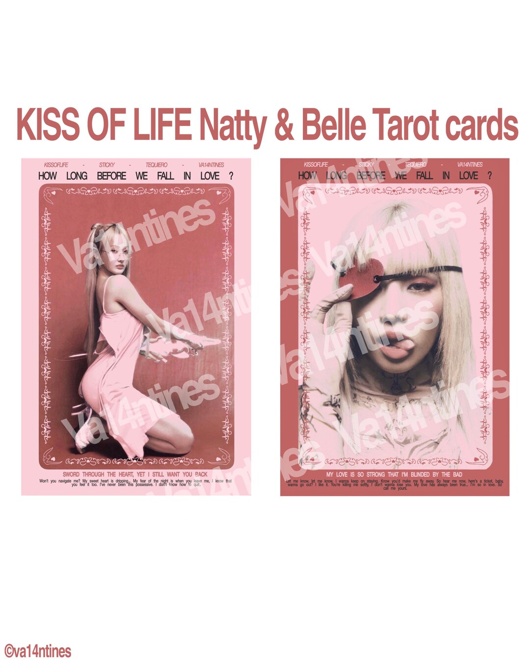 KISS OF LIFE Natty & Belle Tarot Cards ©V14 - Etsy