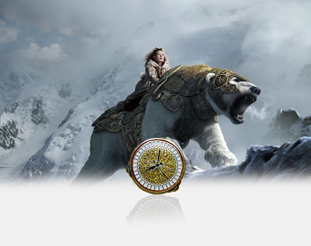 His Dark Materials Enamel Pin Badge Alethiometer Pin Golden Compass ...