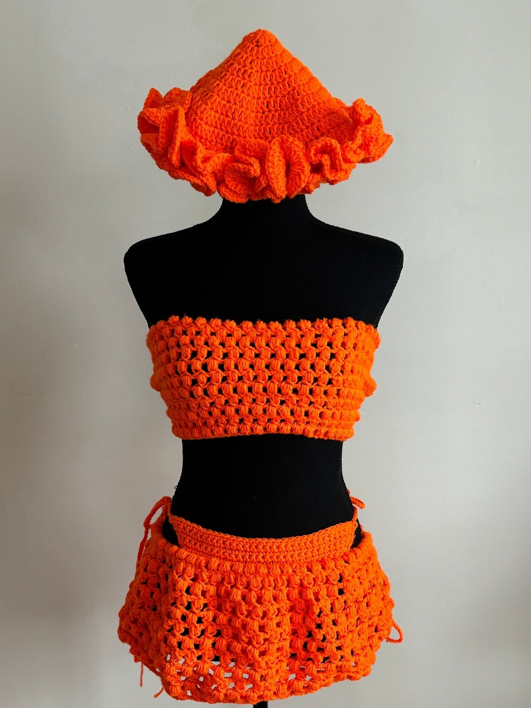 Handmade Crochet Three Piece Set - Etsy