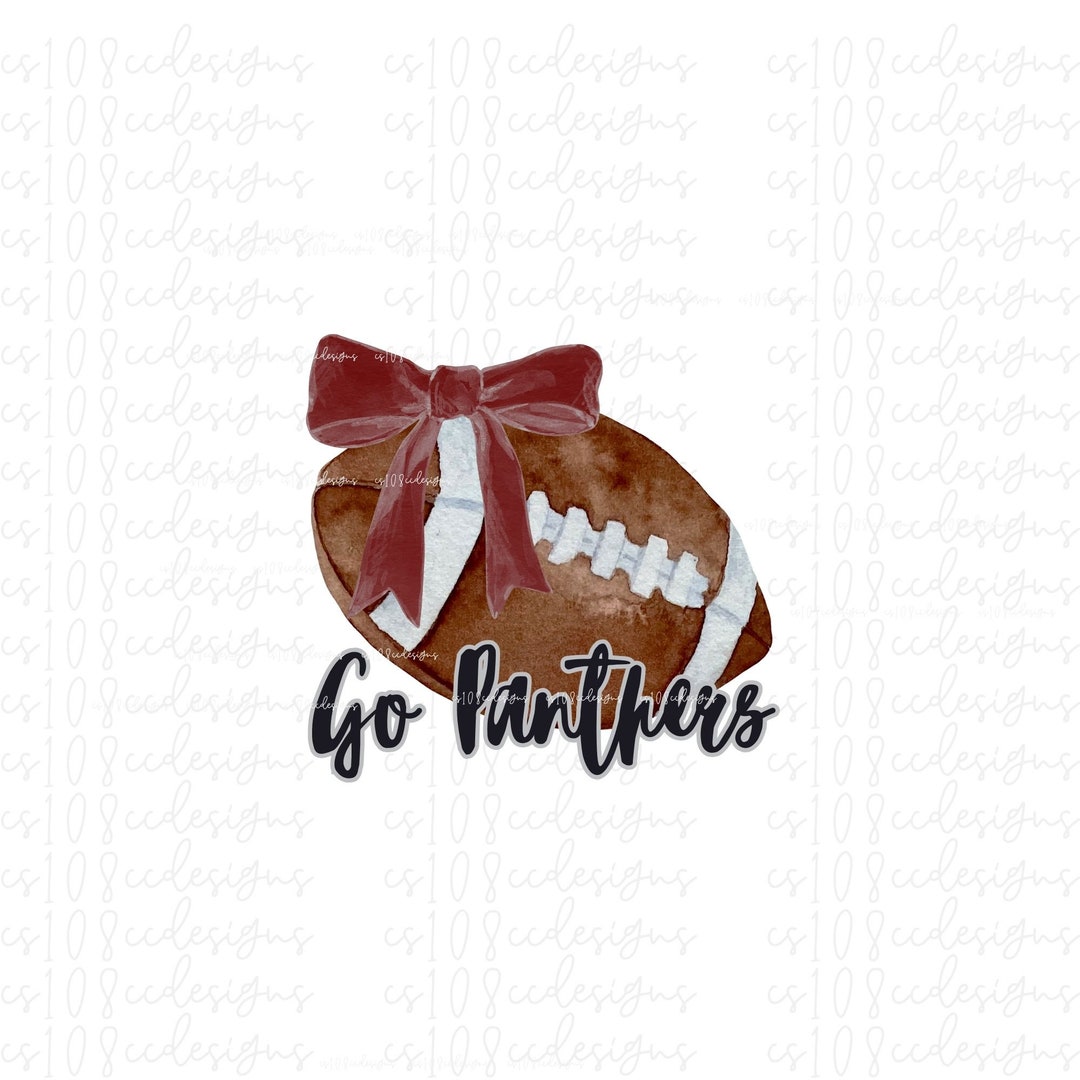 Custom Mascot You Select Colors and Wording Go Panthers Football PNG ...