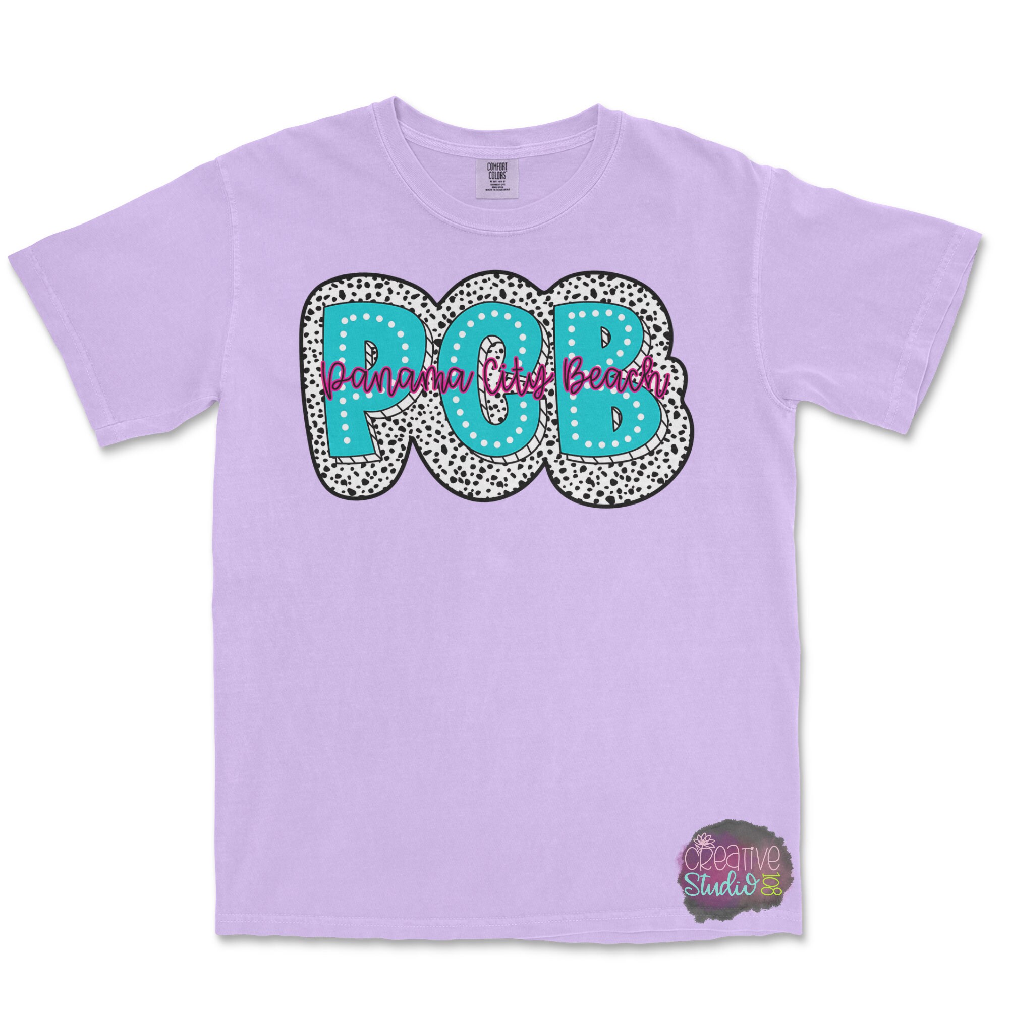 PCB PNG, Panama City Beach, Bright Doodle, Dalmatian Dots, Digital File ...