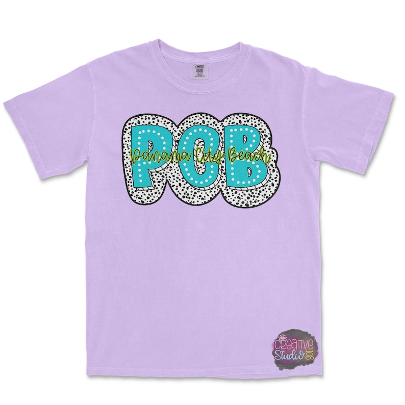 PCB PNG, Panama City Beach PNG, Bright Doodle, Dalmatian Dots, Dtf ...
