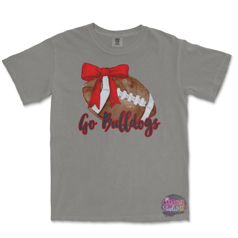 Go Bulldogs Football PNG, Watercolor Bow PNG, Bulldogs Team Spirit ...