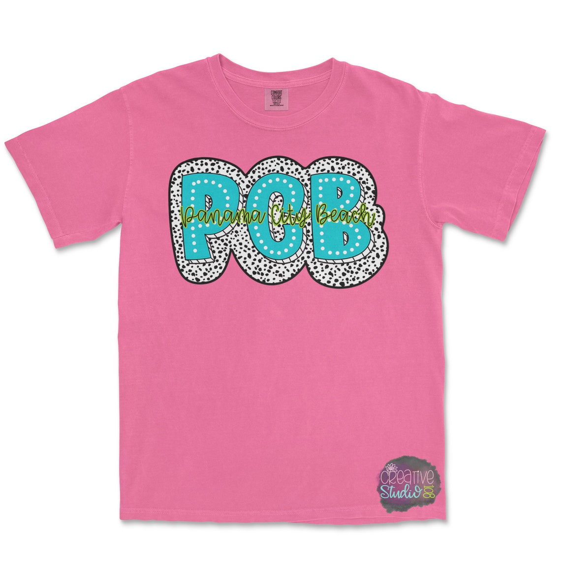 PCB PNG, Panama City Beach PNG, Bright Doodle, Dalmatian Dots, Dtf ...