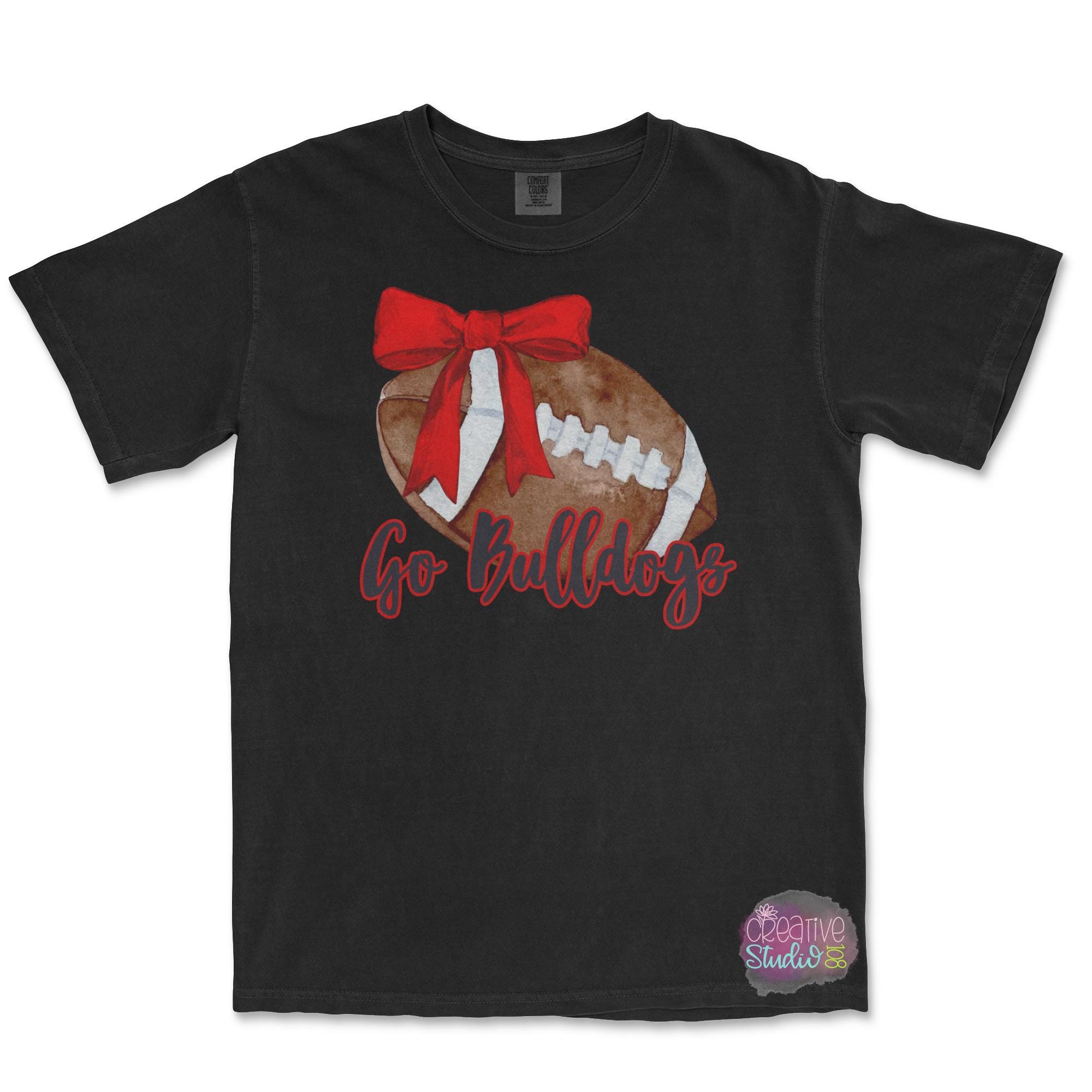 Go Bulldogs Football PNG, Watercolor Bow PNG, Bulldogs Team Spirit ...