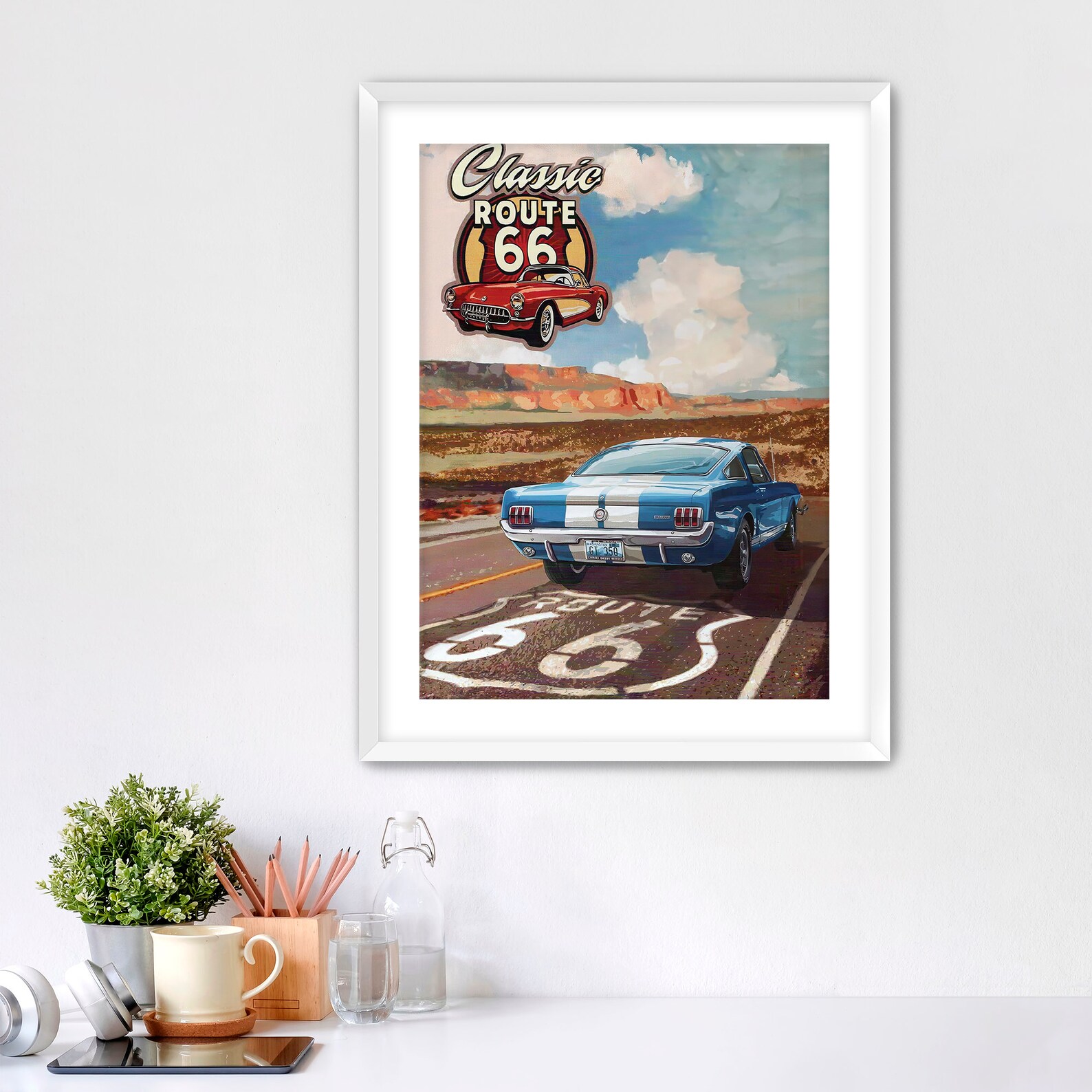 Route 66 Retro Vintage Poster #3 - Etsy