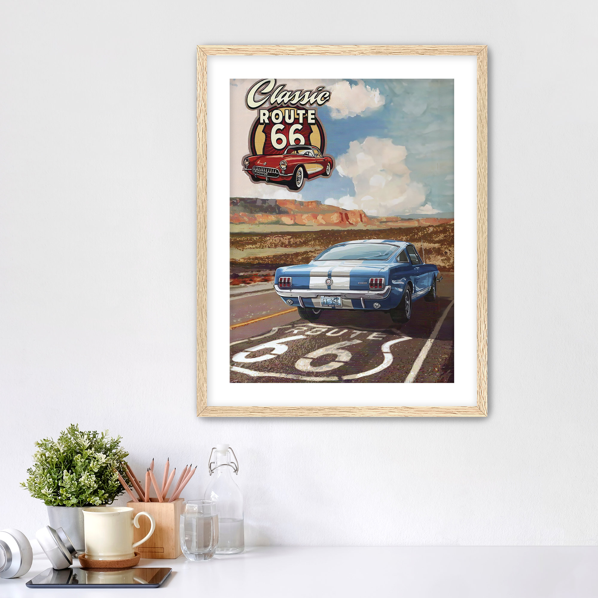 Route 66 Retro Vintage Poster #3 - Etsy
