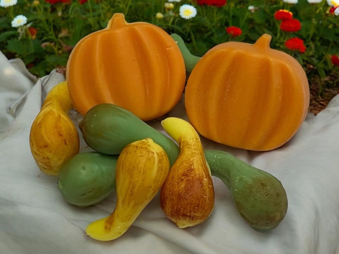PUMPKINS & GOURDS Wax Melt Embed Food Shape Wax Candy Scented Wax ...