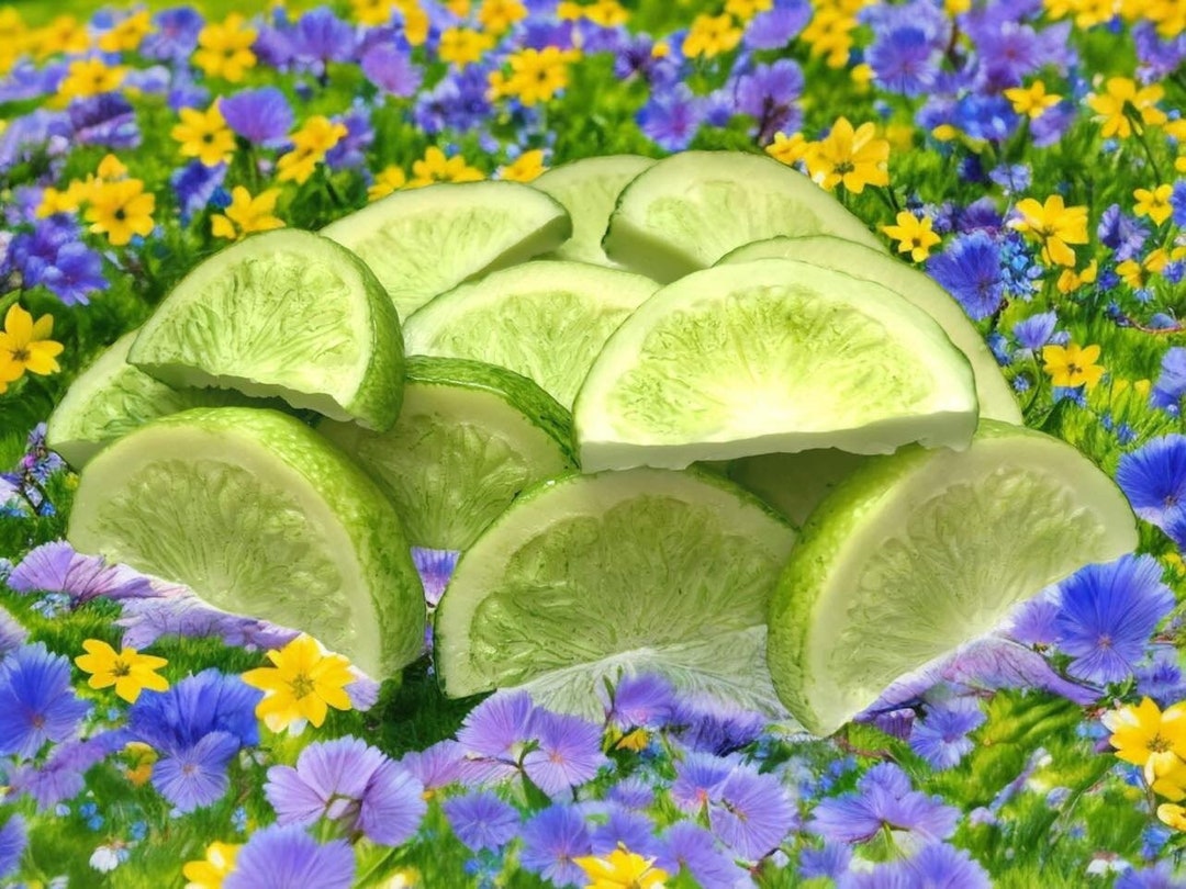 Lime Slices Wax Melts: 12 Scented Wax Embeds - Etsy
