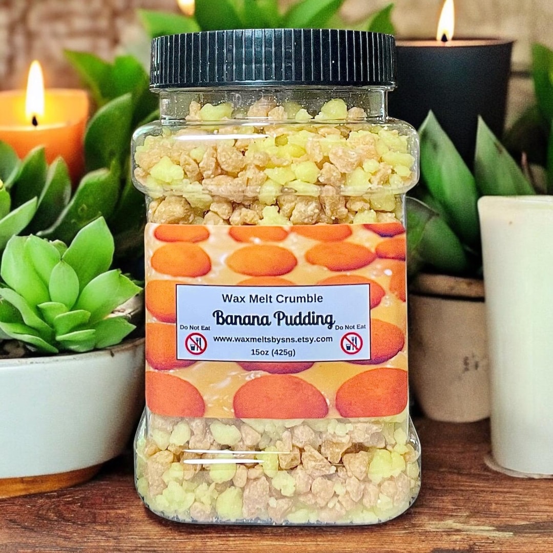 Banana Pudding Wax Crumbles: Dessert Candle Topping, 15oz - Etsy