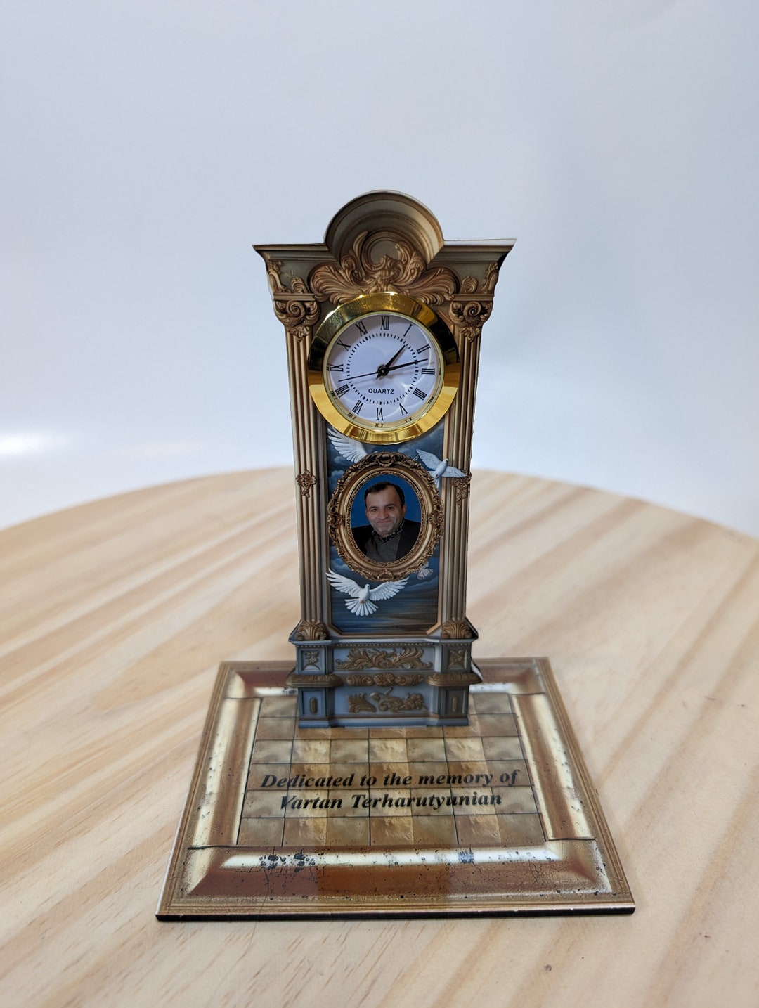 Mini Personalized Grandfather Clock - Grievance Gift - Includes Watch ...