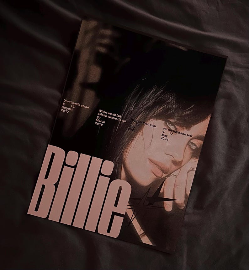 Billie Eilish Album Cover Art Poster, Glossy Print (12x14) - Etsy