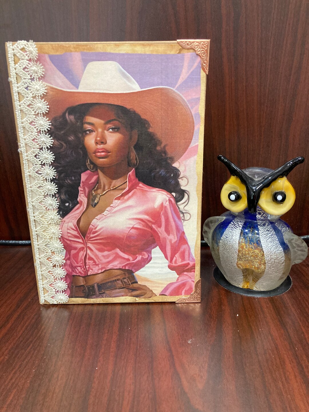 Mariah-pink Cowgirl Altered Journal - Etsy