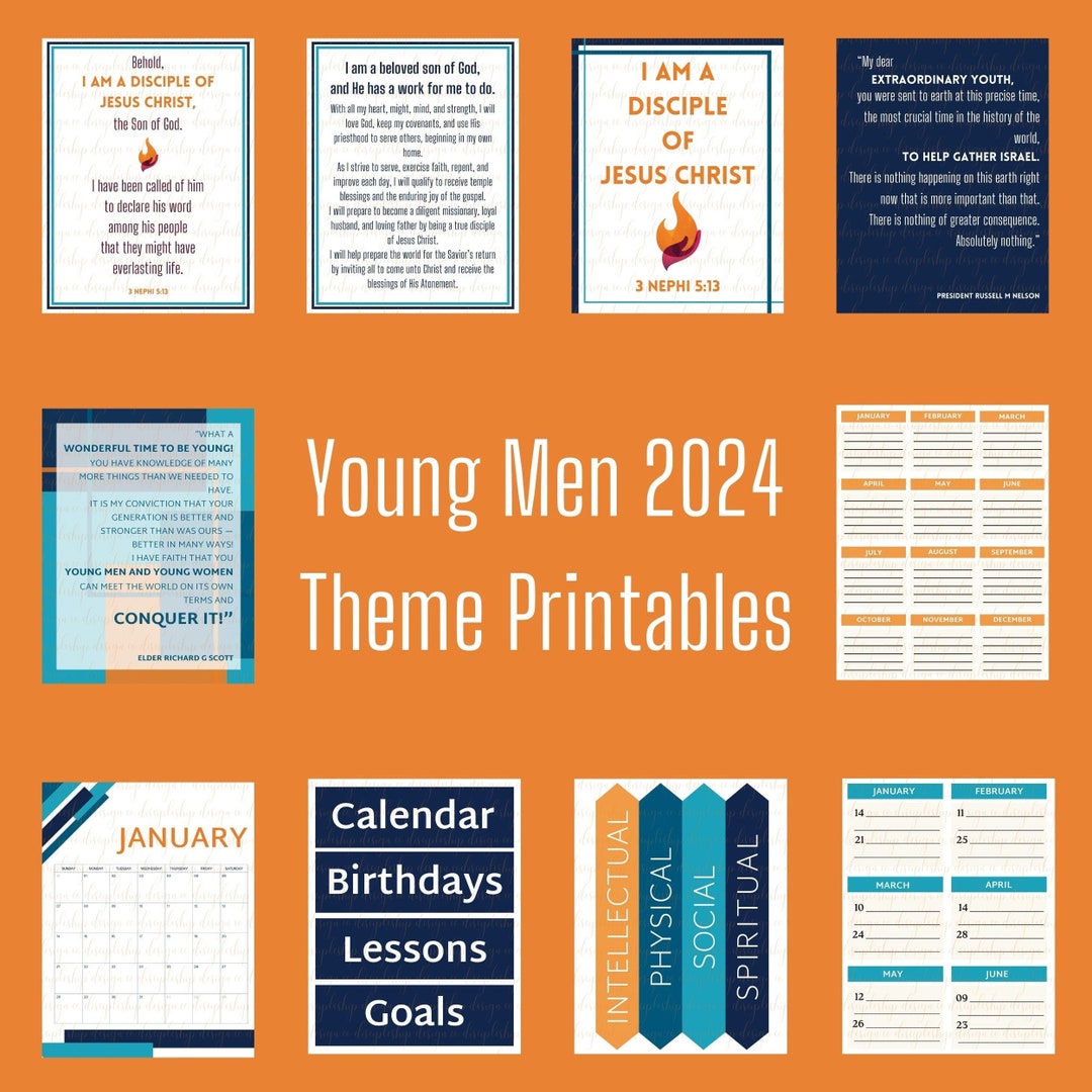 LDS Young Men 2024 Theme Printable Decoration Package With Posters ...