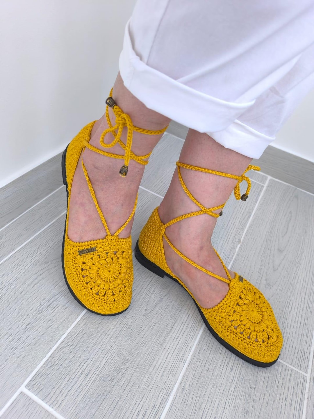 Crochet Cotton Sandals: Handmade Summer Shoes - Etsy
