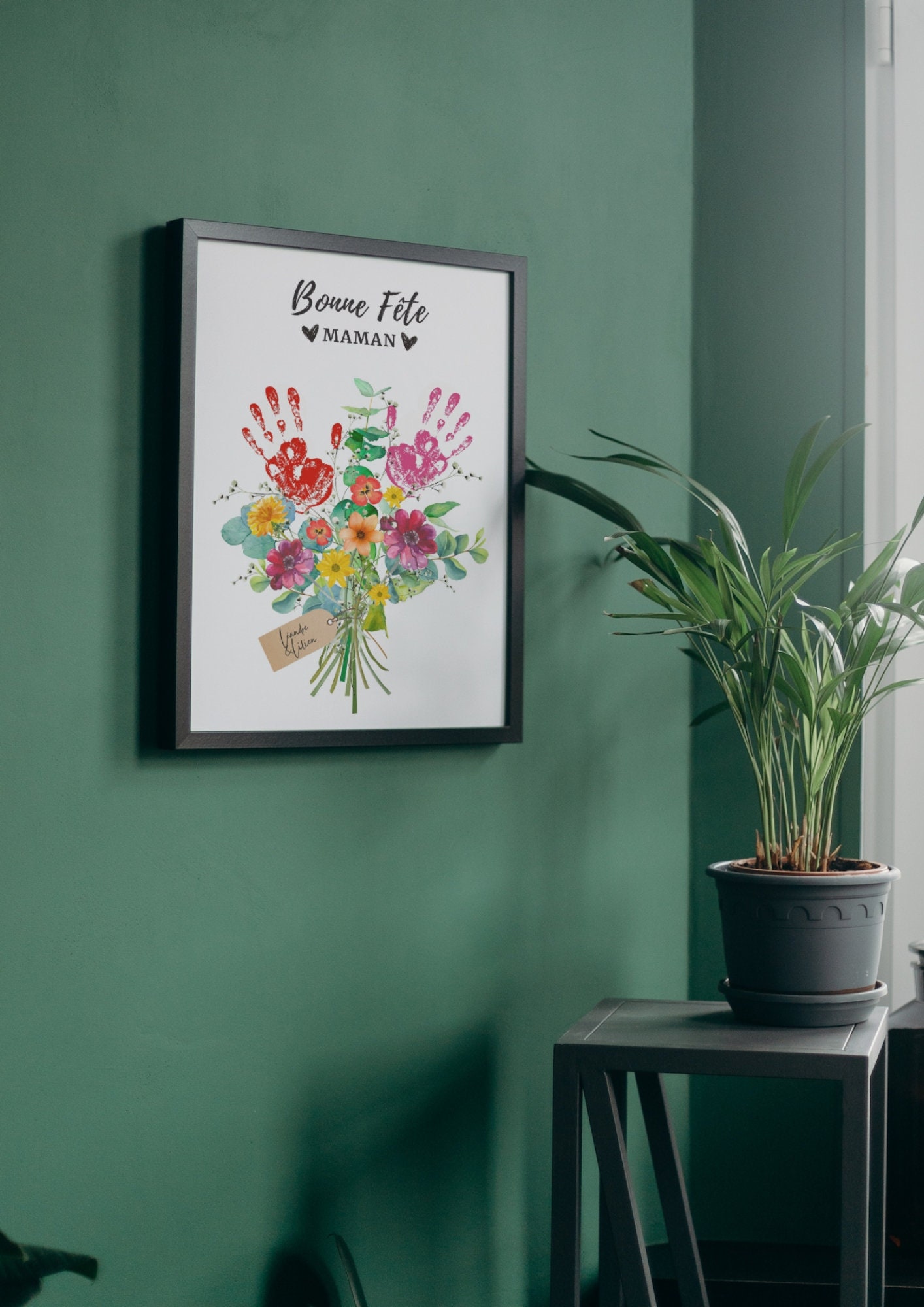 Happy Mother's Day Posters Flowers Prints LOT OF 2, Pdf File, Mom Gift ...