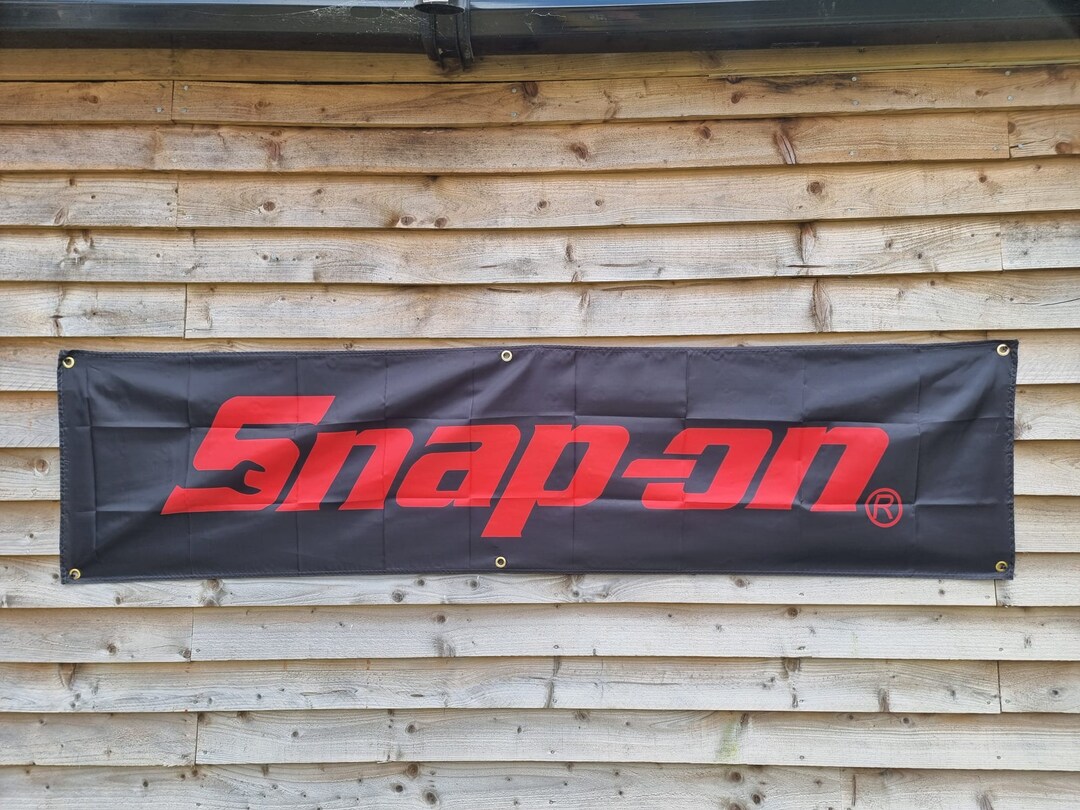 Snap on Black Banner Workshop Car Garage Man Cave Display Sign Toy - Etsy