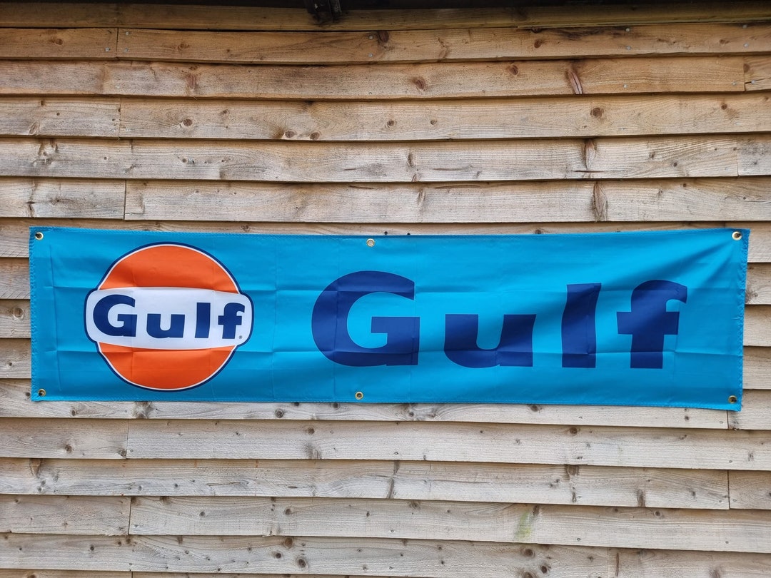 Gulf Banner Workshop Car Garage Man Cave Display Sign Toy - Etsy