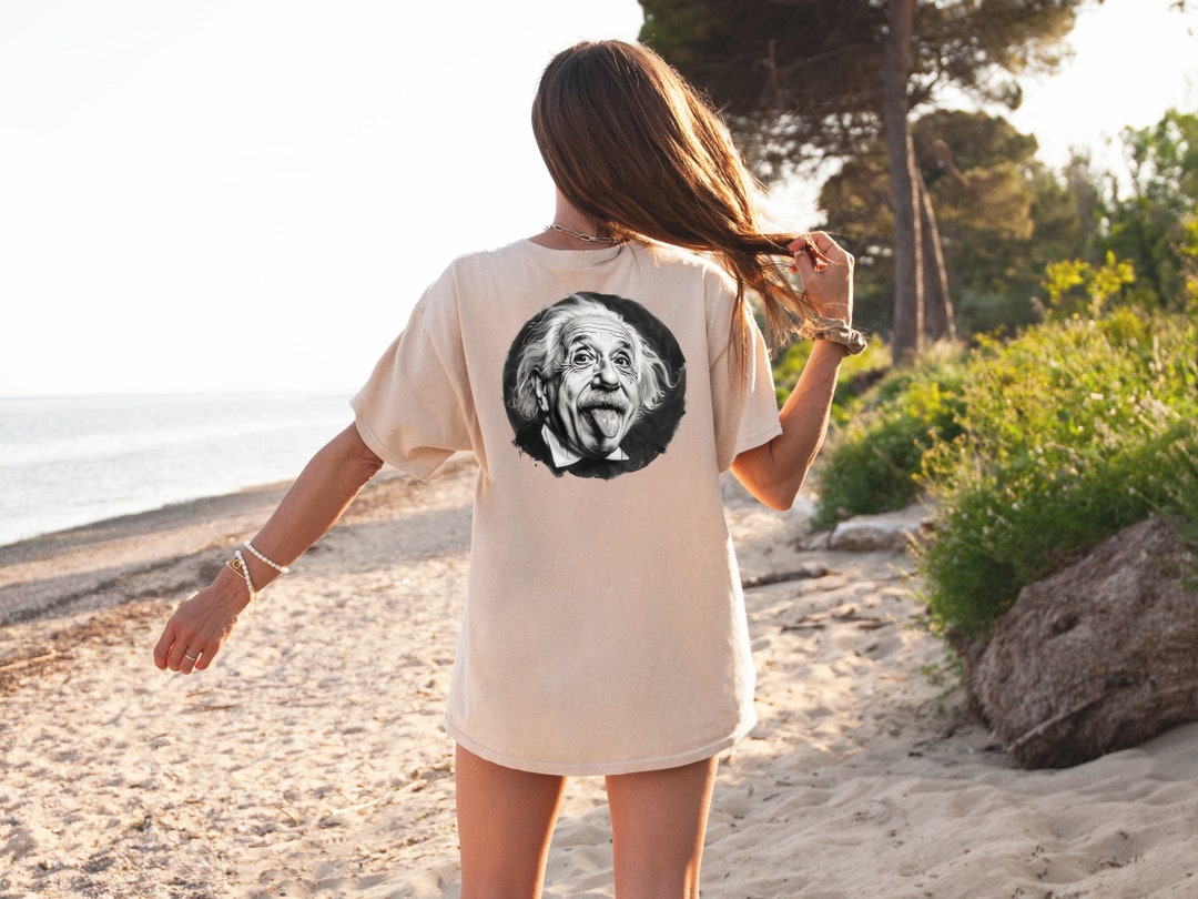 Cool Albert Einstein Tshirt Retro Vintage Oversized Tshirt Unisex ...