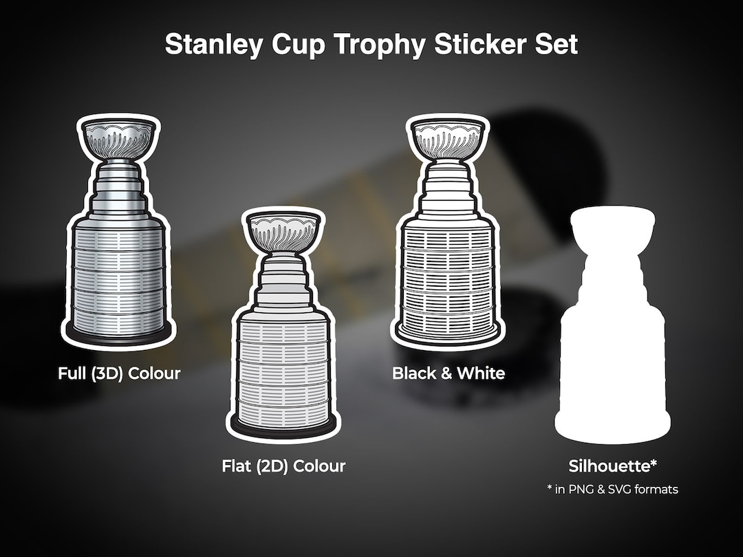 Stanley Cup Trophy Sticker Set for Cricut PNG Ice Hockey Digital ...