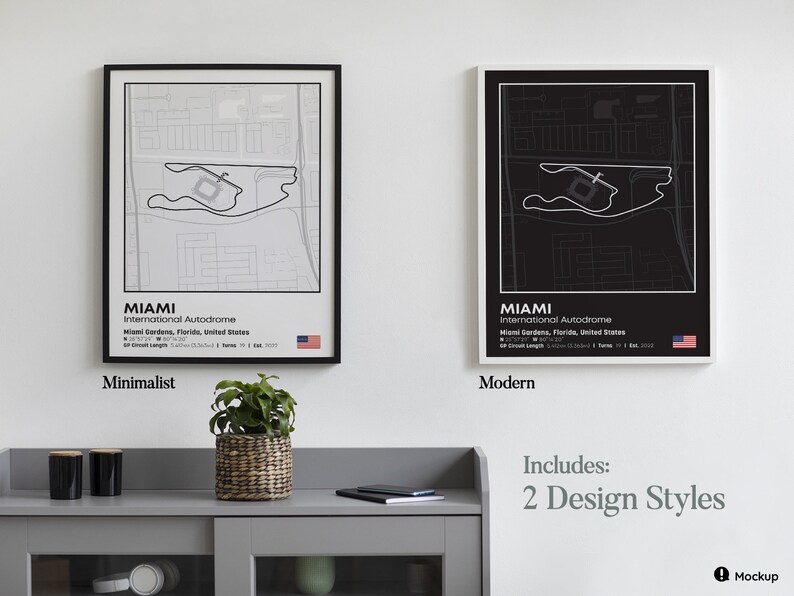 Miami International Autodrome Poster, Formula 1 Miami Grand Prix Bundle ...