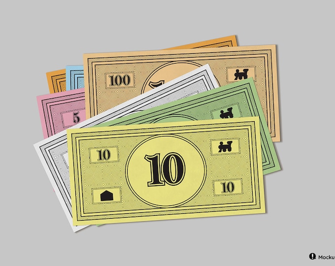 Original Monopoly Game Money, From 1961 Game Board - Etsy