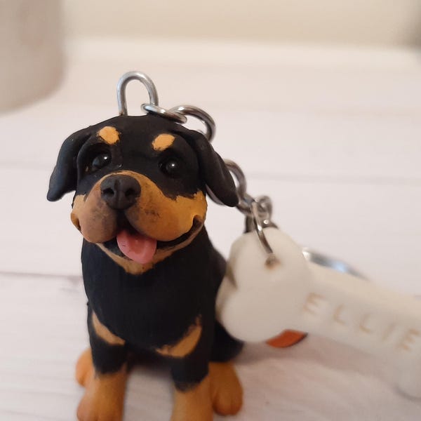 Custom Dog Keychain - Etsy