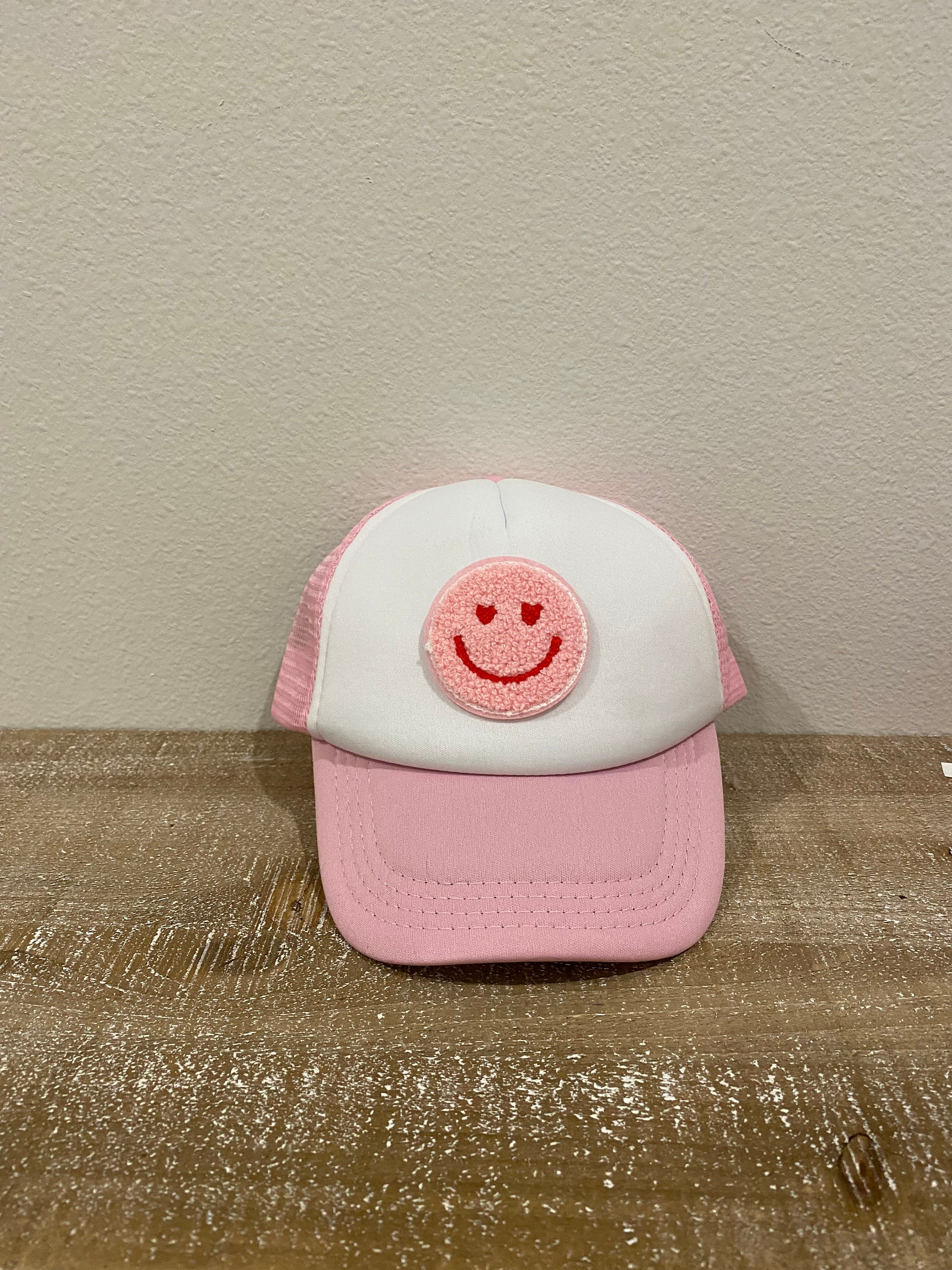 Smiley Face Patch Trucker Hats With Heart Eyes - Etsy