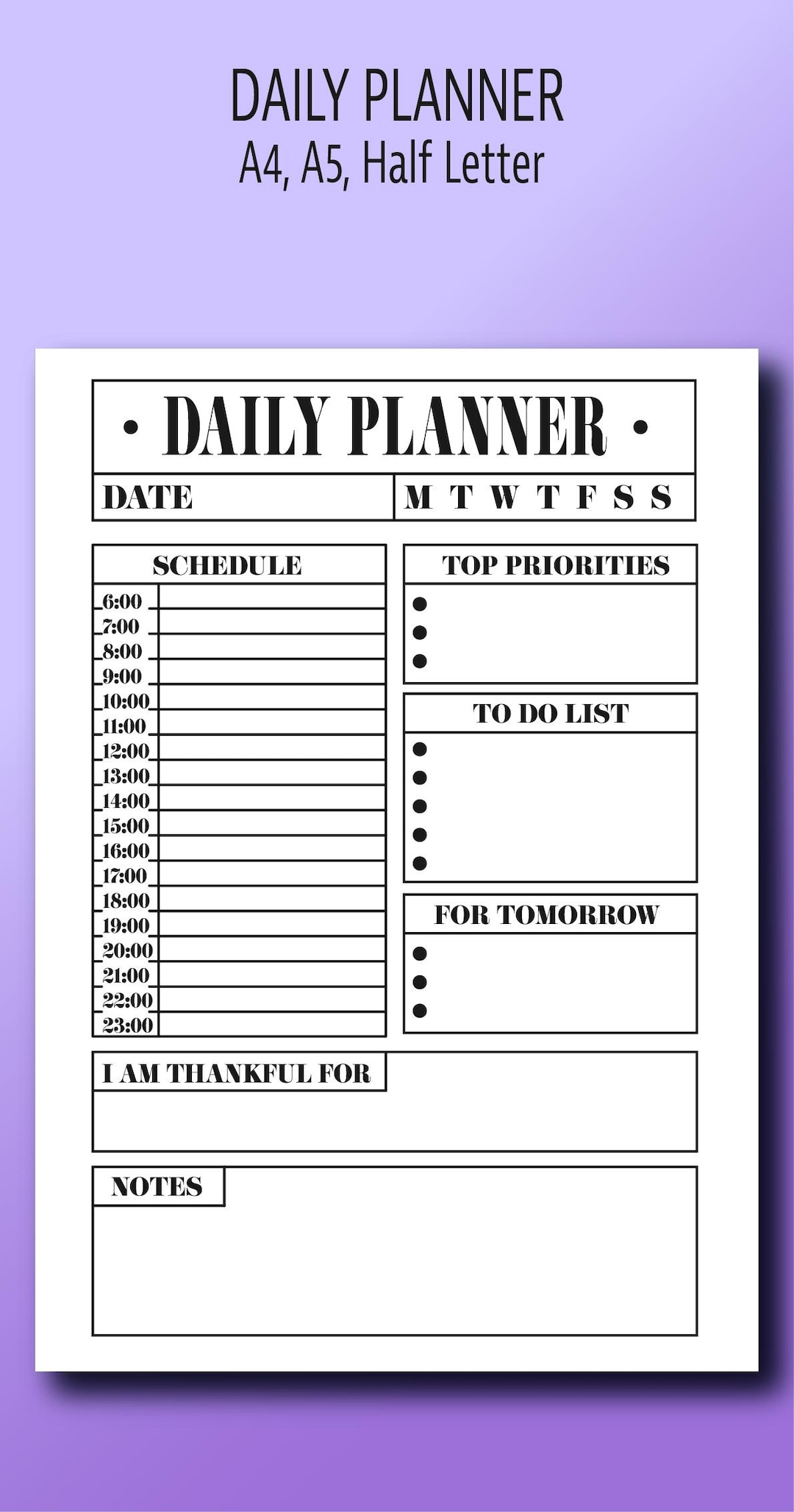 Productivity Digital Planner.personal Daily Planner. Work From Home ...