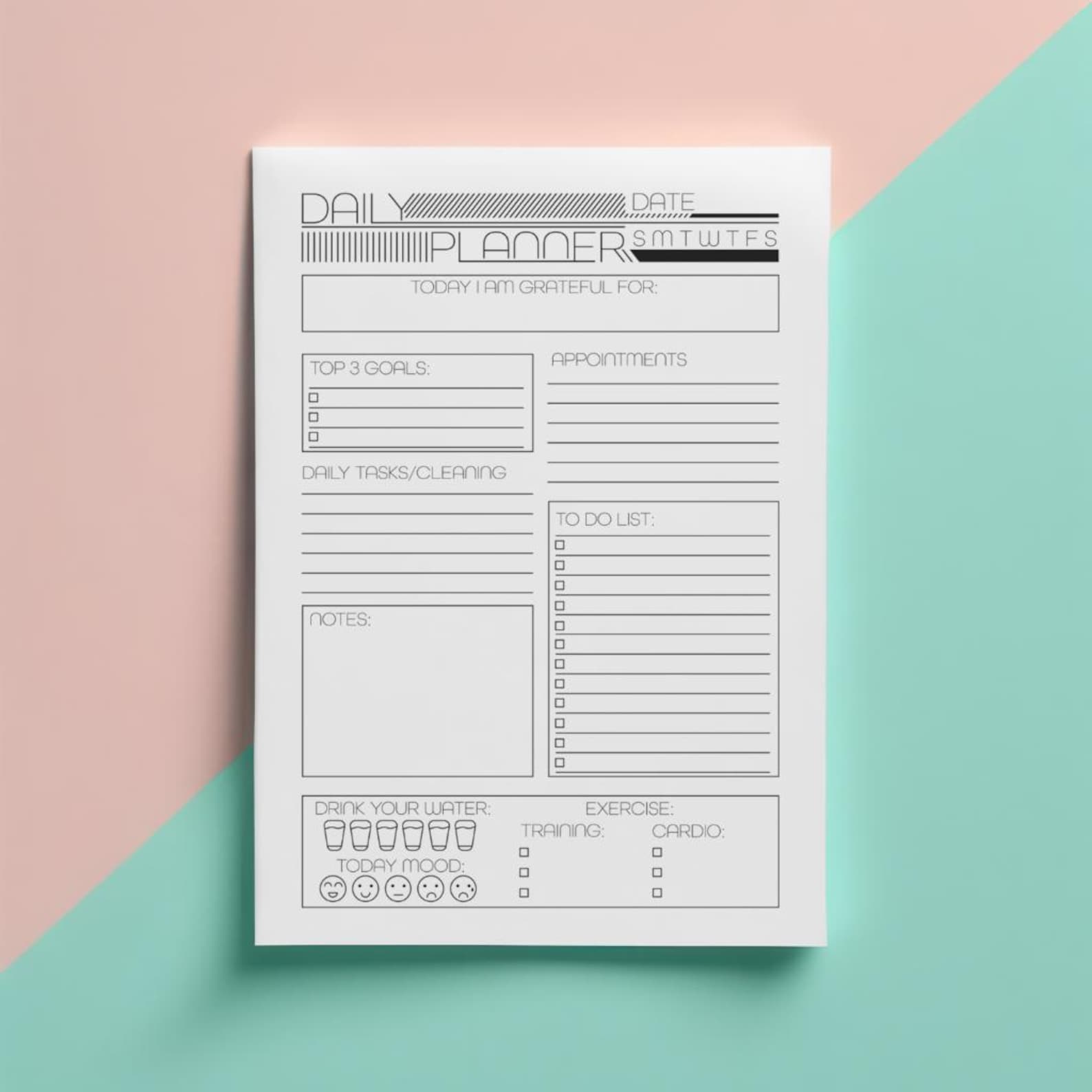 Productivity Digital Planner.personal Daily Planner. Work From Home ...