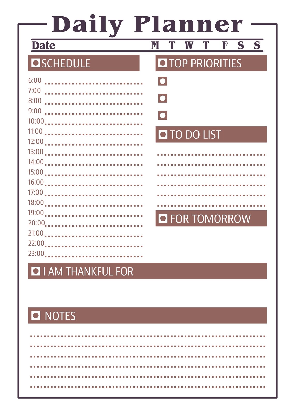 Productivity Digital Planner.personal Daily Planner. - Etsy