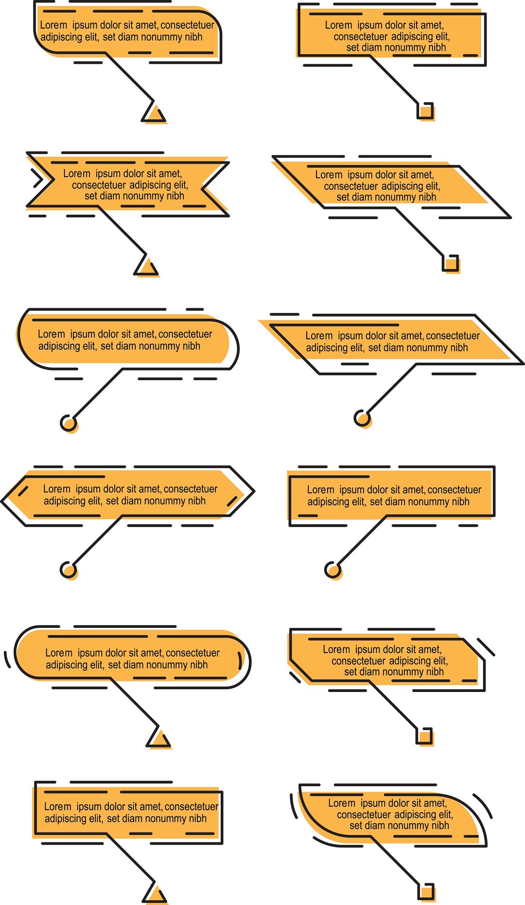 Callout Title Templates. Blank Quote Frames SVG. Speech Bubble Clipart ...